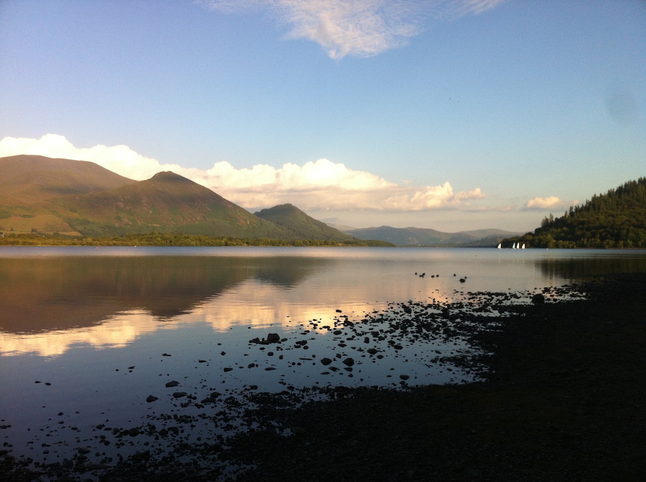 Higham Hall | bassenthwaite lake view of skiddaw, ullock pike to ...