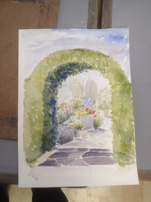 Higham Hall | Painting the Summer Garden with Ceri Allen 2017-07-05 12. ...